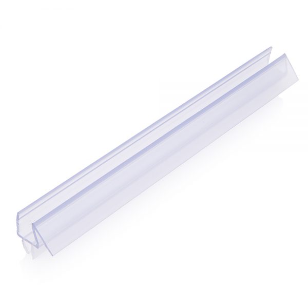 Clear PVC Water Deflector - Frameless Shower Hinges