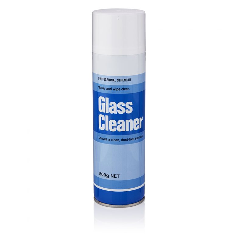 Professional Grade Glass Cleaner Aerosol 500g - Frameless Shower Hinges