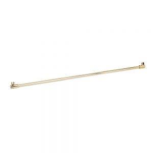 Glass Header Brace Polished Gold | Adjustable Support