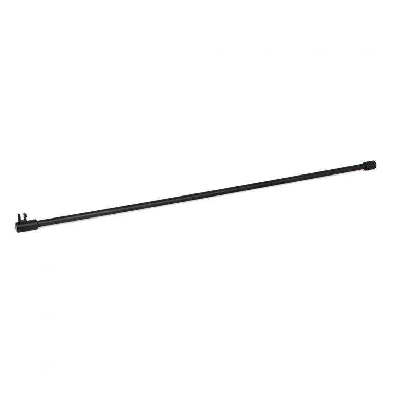 Glass to Wall Header Brace Matt Black | Adjustable Support