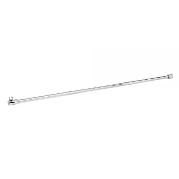 Glass to Wall Header Brace Polished Chrome | Adjustable Support
